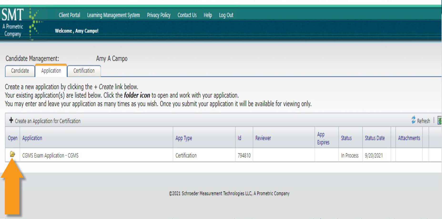 CGMS Application Process